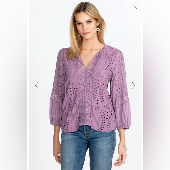 Johnny Was | Tops | Johnny Was Janine Top In White | Poshmark